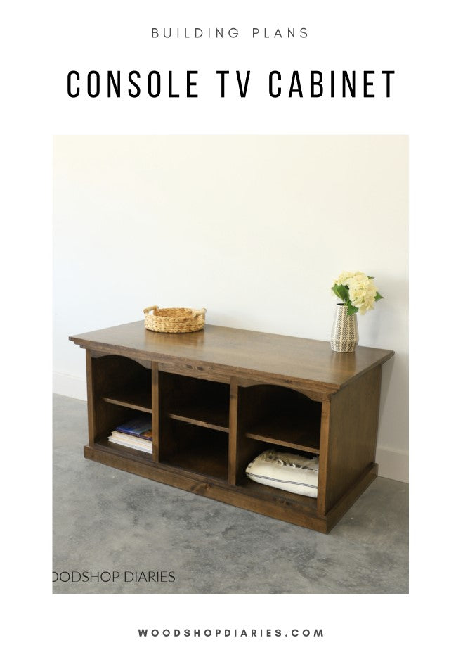 TV Stand Console Plans – Woodshop Diaries