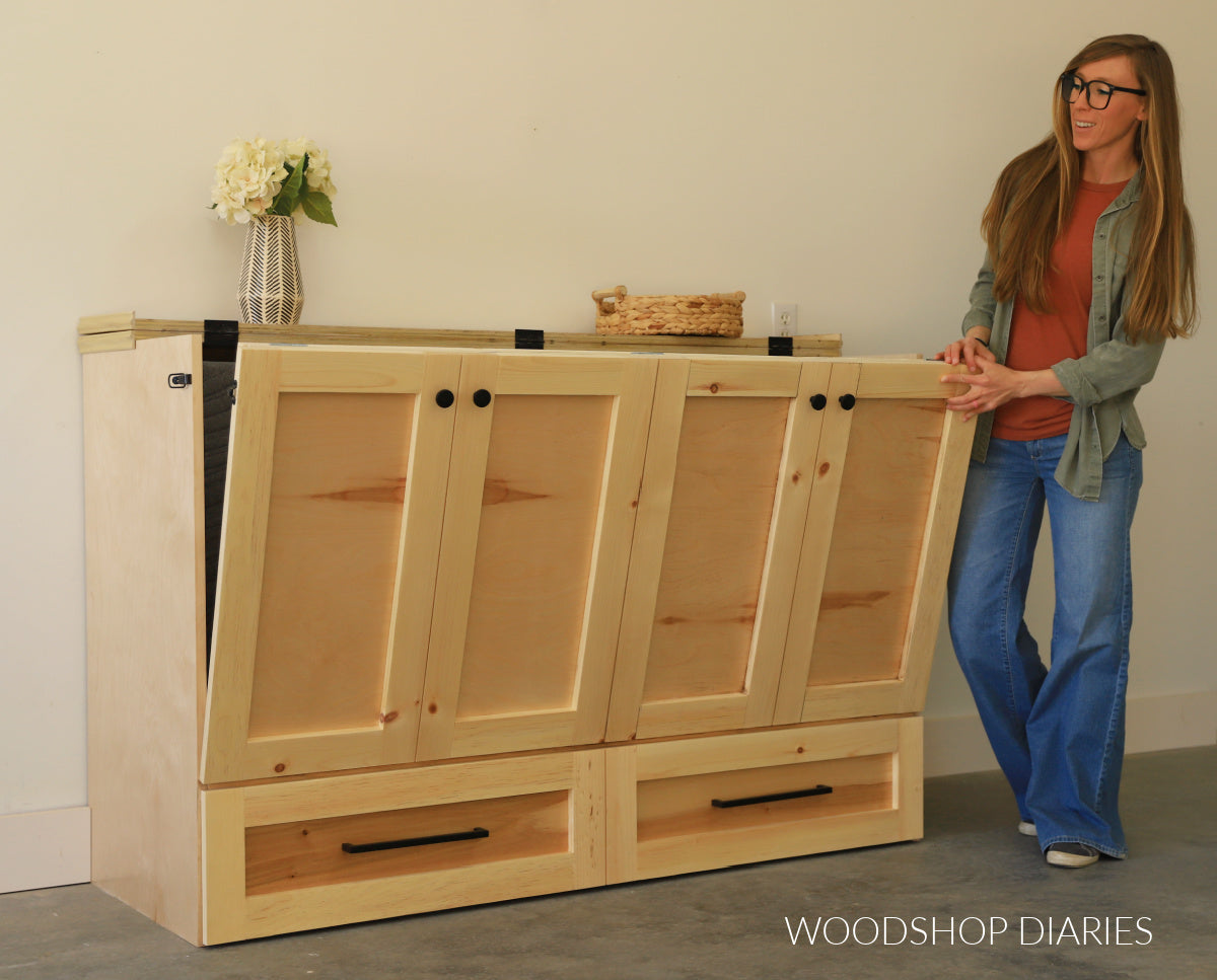 Murphy Bed Cabinet Plans – Woodshop Diaries