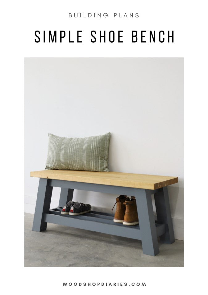 Simple Shoe Bench Plans – Woodshop Diaries