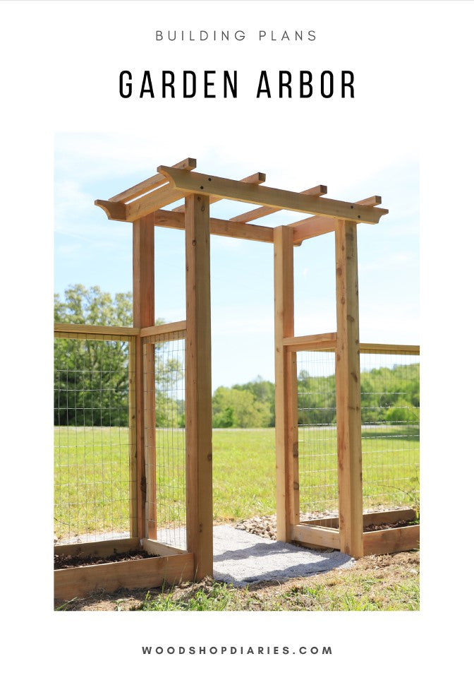 Garden Arbor Plans With Optional Gate – Woodshop Diaries