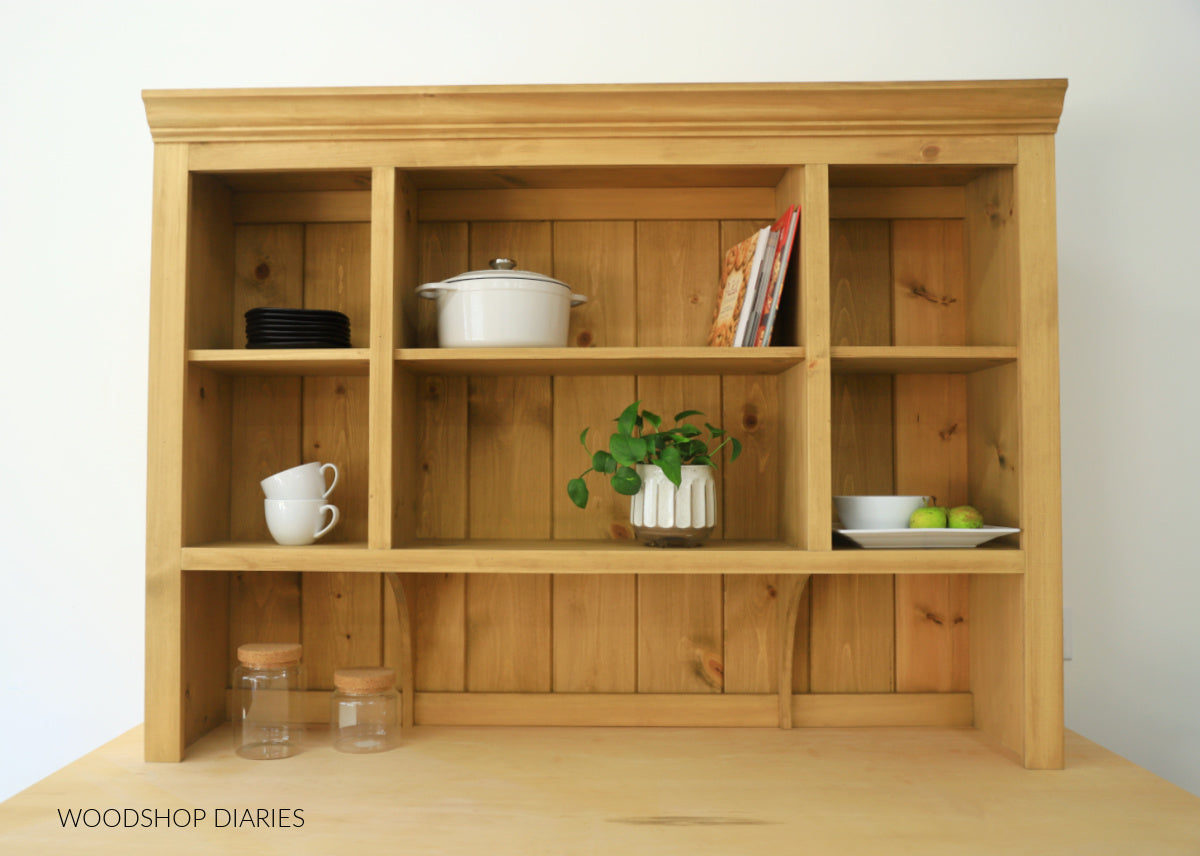 Countertop Hutch Building Plans – Woodshop Diaries