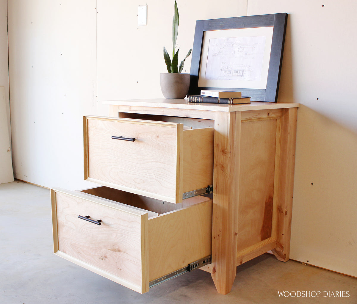 DIY File Cabinet Plan – Woodshop Diaries