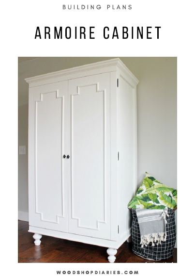 DIY Armoire Cabinet Printable PDF Building Plans – Woodshop Diaries