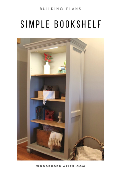 Freestanding Bookshelf PDF Plans – Woodshop Diaries