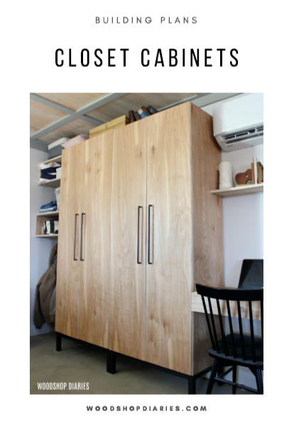 Closet Cabinets PDF Plans – Woodshop Diaries