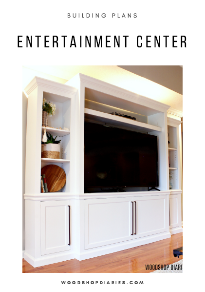 Entertainment Center PDF Building Plans – Woodshop Diaries