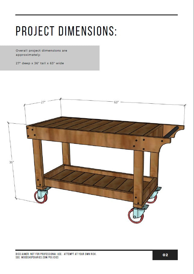 Outdoor Cart Plans – Woodshop Diaries